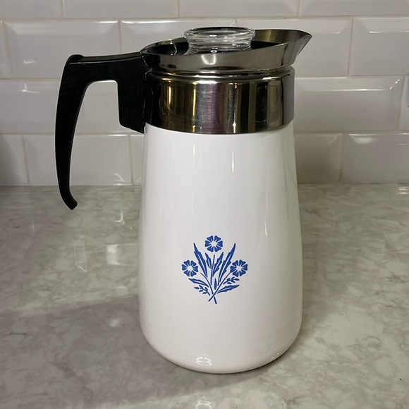 Corningware | Kitchen | Corningware Cornflower Blue 9 Cup Percolator ...